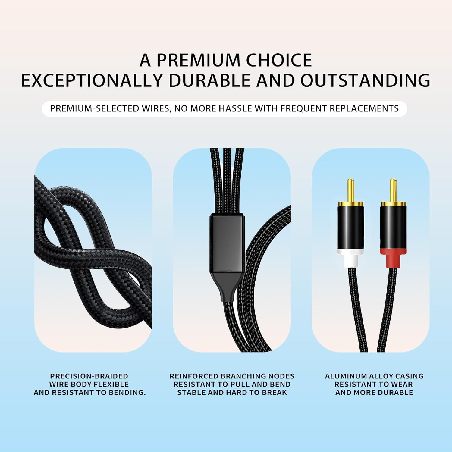 TG4THT-Lightning to RCA Cable Audio Aux Adapter,RCA to 3.5mm CableUSB C ...