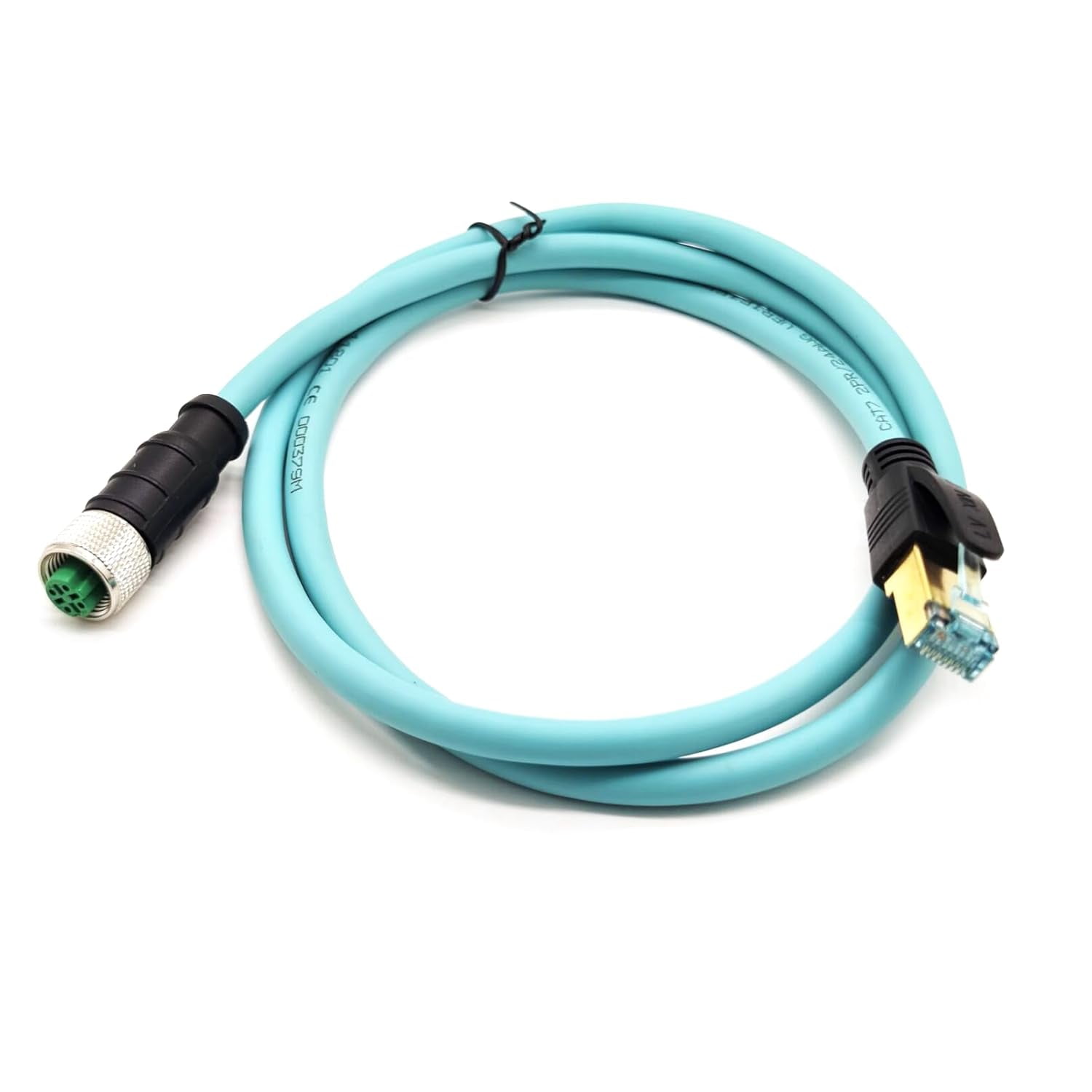 TG4THT-M12 4 Pin D Code Female to RJ45 Industrial Ethernet Cable, M12 ...