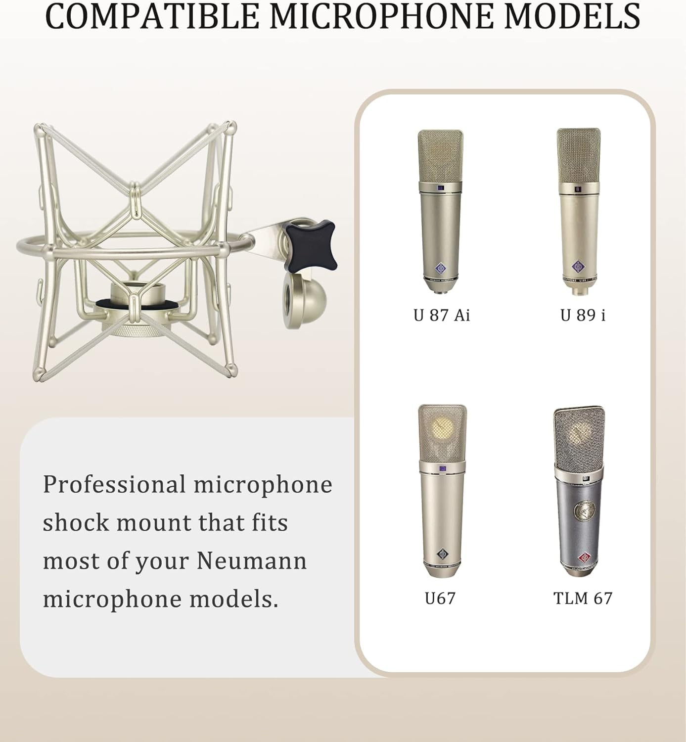 TG4THT-Microphone Shock Mount Anti-Vibration Mic Holder Spider ...