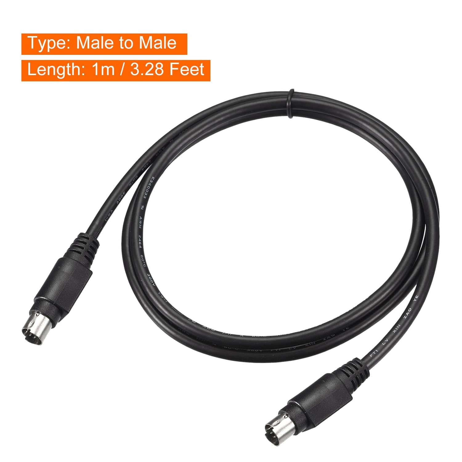 TG4THT-PS/2 Mouse and Keyboard Extension Cable 6 Pin 3.28 Feet Male to ...