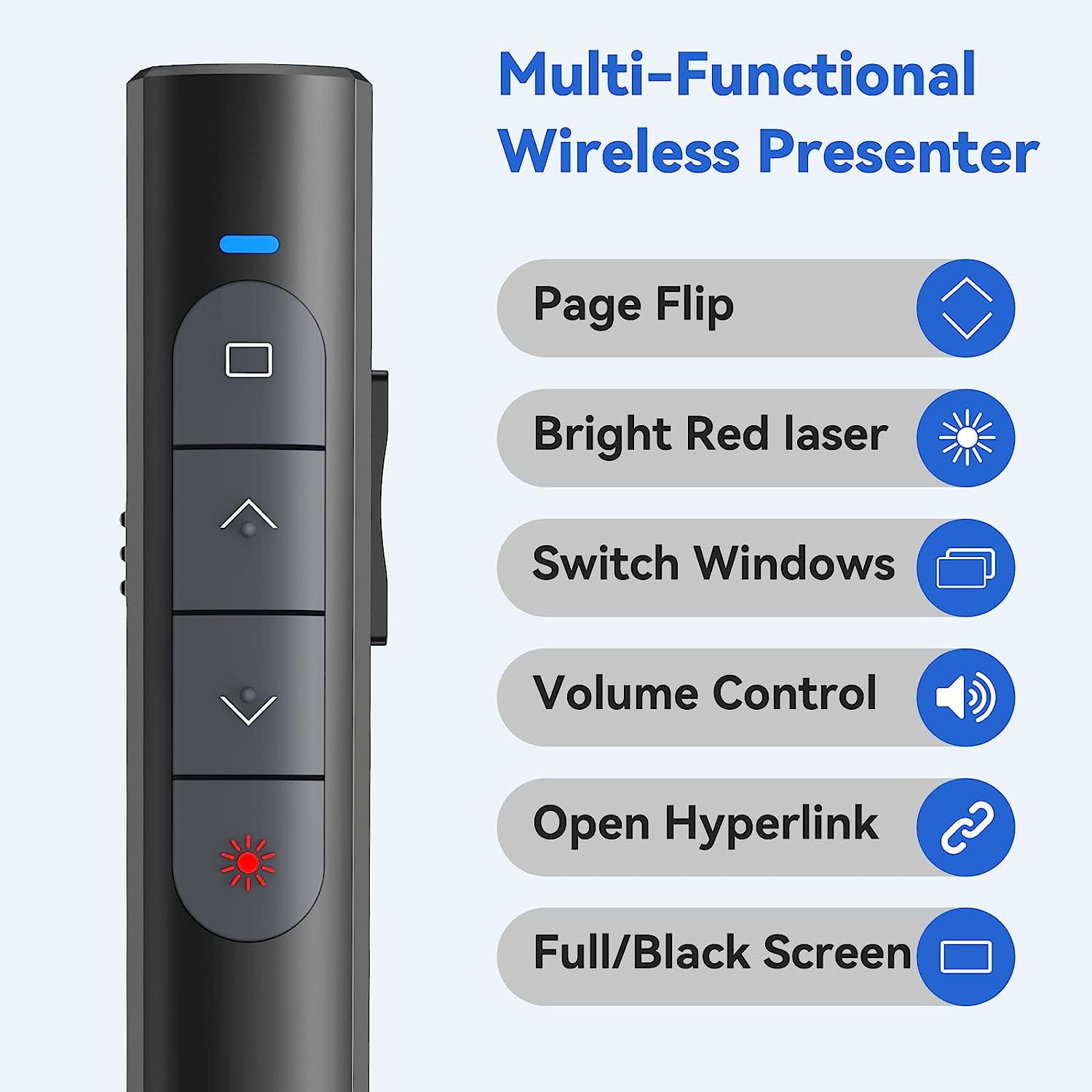 TG4THT-Presentation Clicker Wireless Presenter Remote, PowerPoint ...
