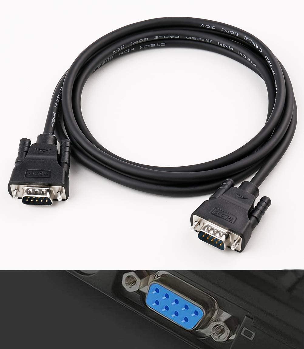 TG4THT-RS-232 Cable 10ft RS232 Serial Cable Male to Male 9 Pin DB9 Cord ...