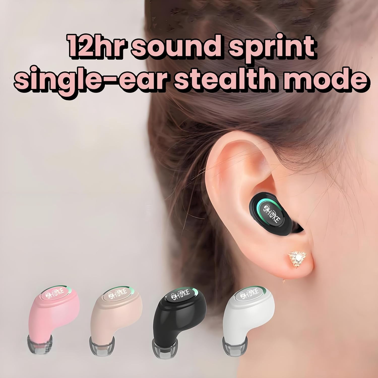 TG4THT-Single Wireless Bluetooth Earbud with Mic, Lightweight in-Ear ...