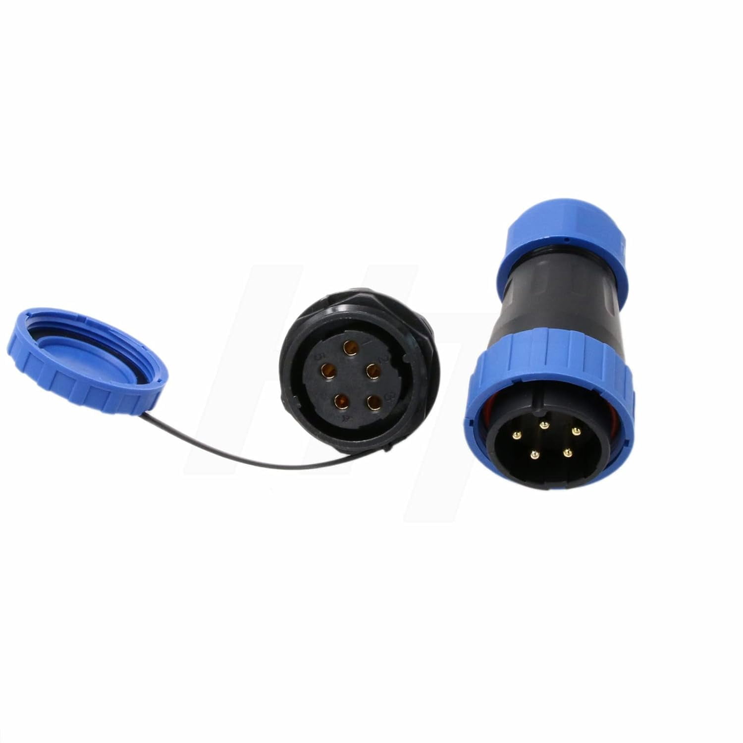 TG4THT-TY28 5 Pin 25A Aviation Waterproof Bulkhead Connector Male ...