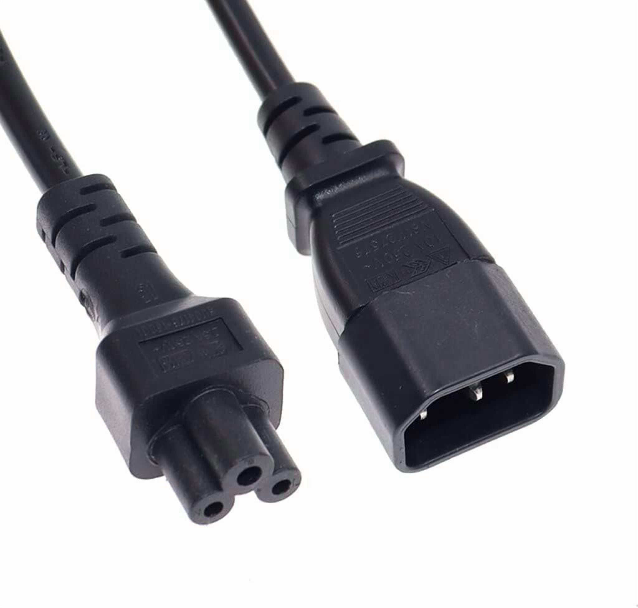 TG4THT-Tops C14 to C5 Power Plug Cable,IEC 320 C14 Male to C5 Female ...