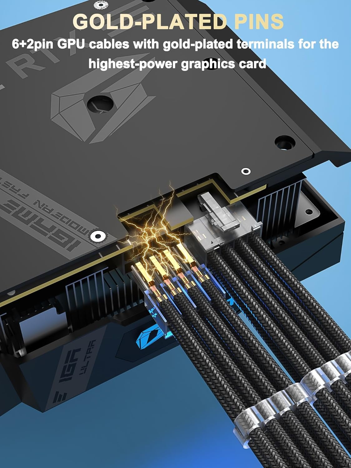 TG4THT-Transparent Connector PSU Cable Extension Kit Customed PC Power ...