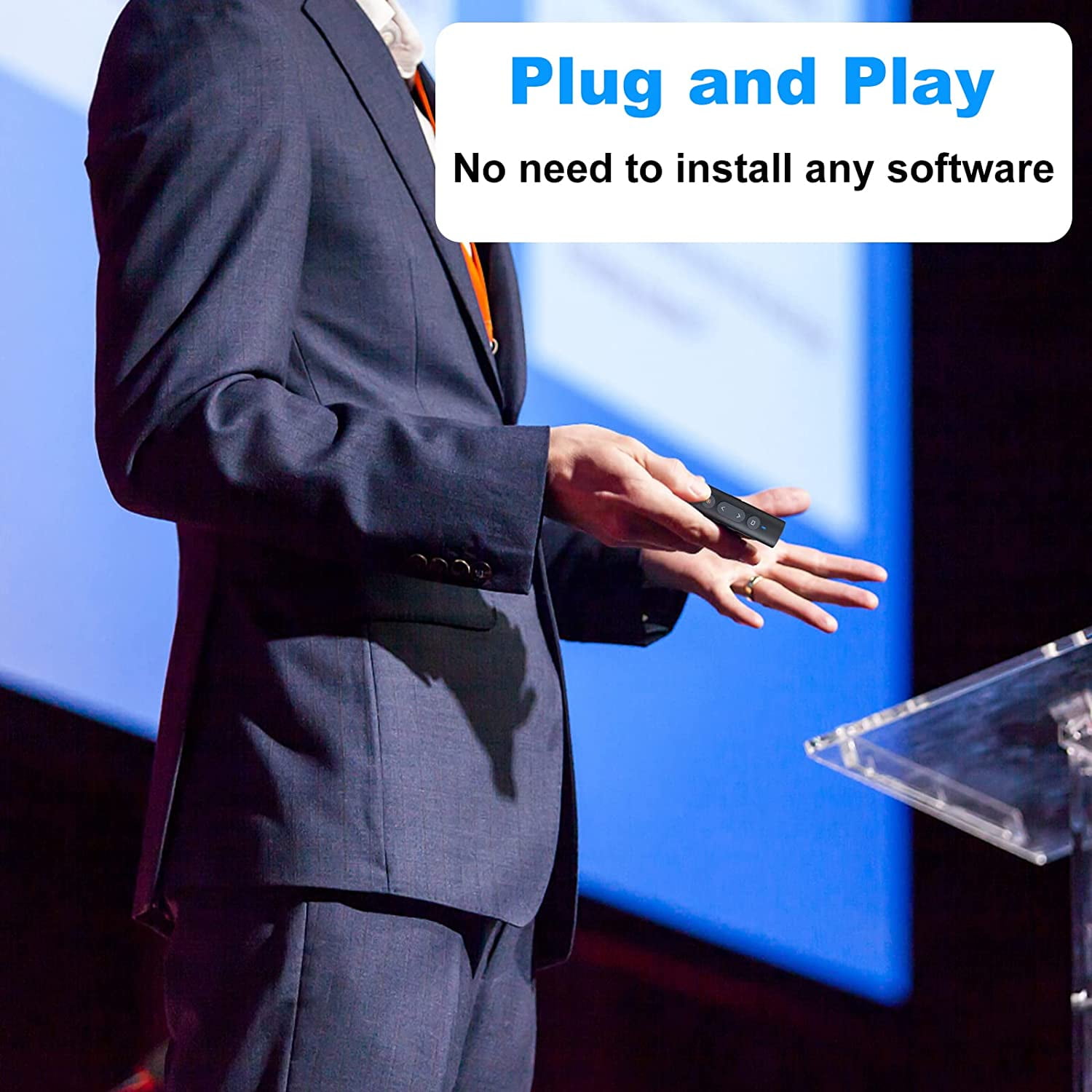 TG4THT-USB-A/USB-C Presentation Clicker for PowerPoint Presentations ...