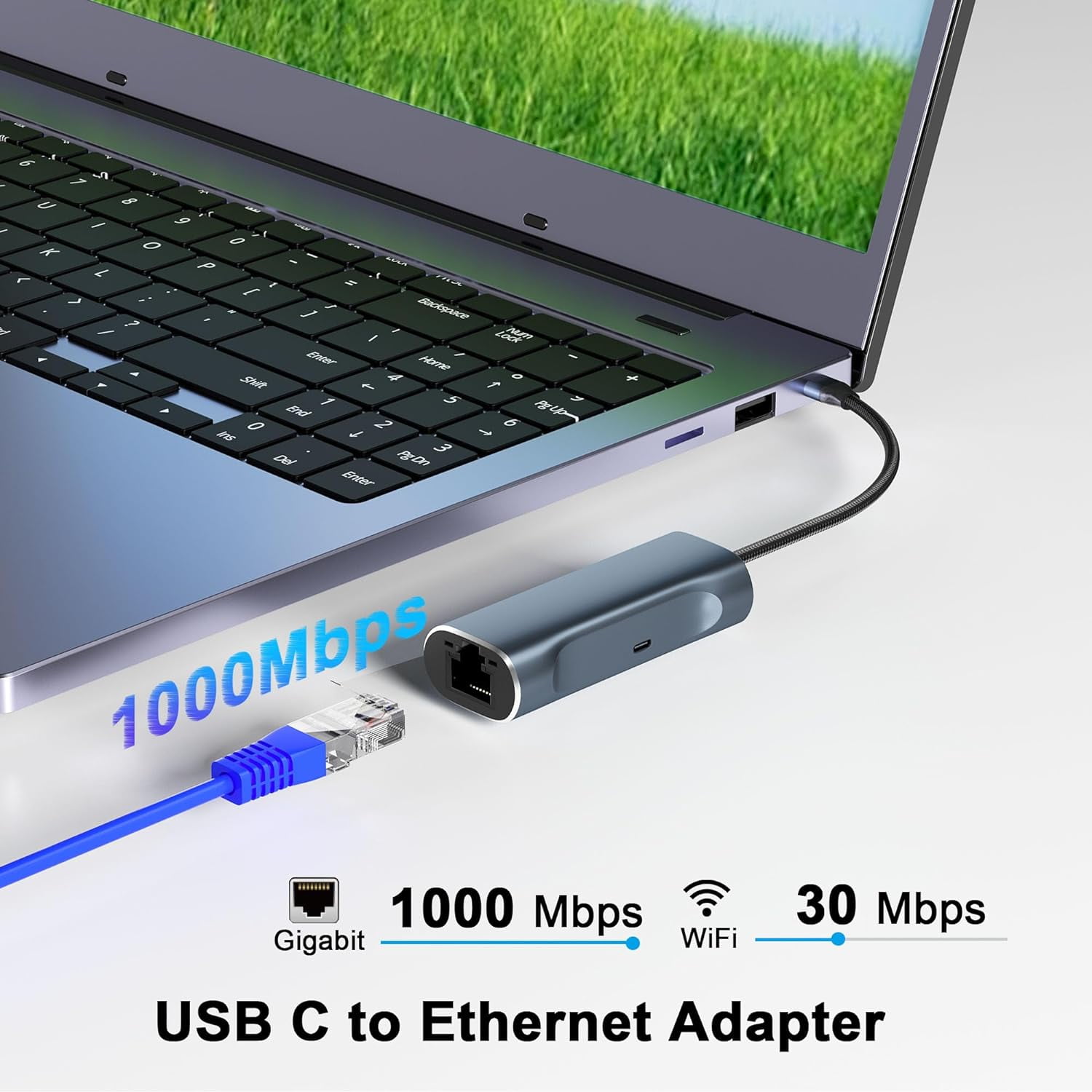 TG4THT-USB C to Ethernet Adapter with 100W Charging Port, 1Gbps ...