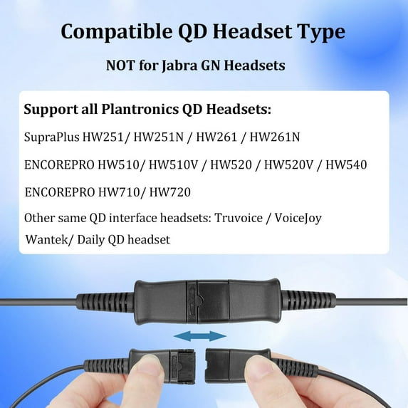 TG4THT-USB Headset Adapter Quick Disconnect QD Cable to USB A Plug ...