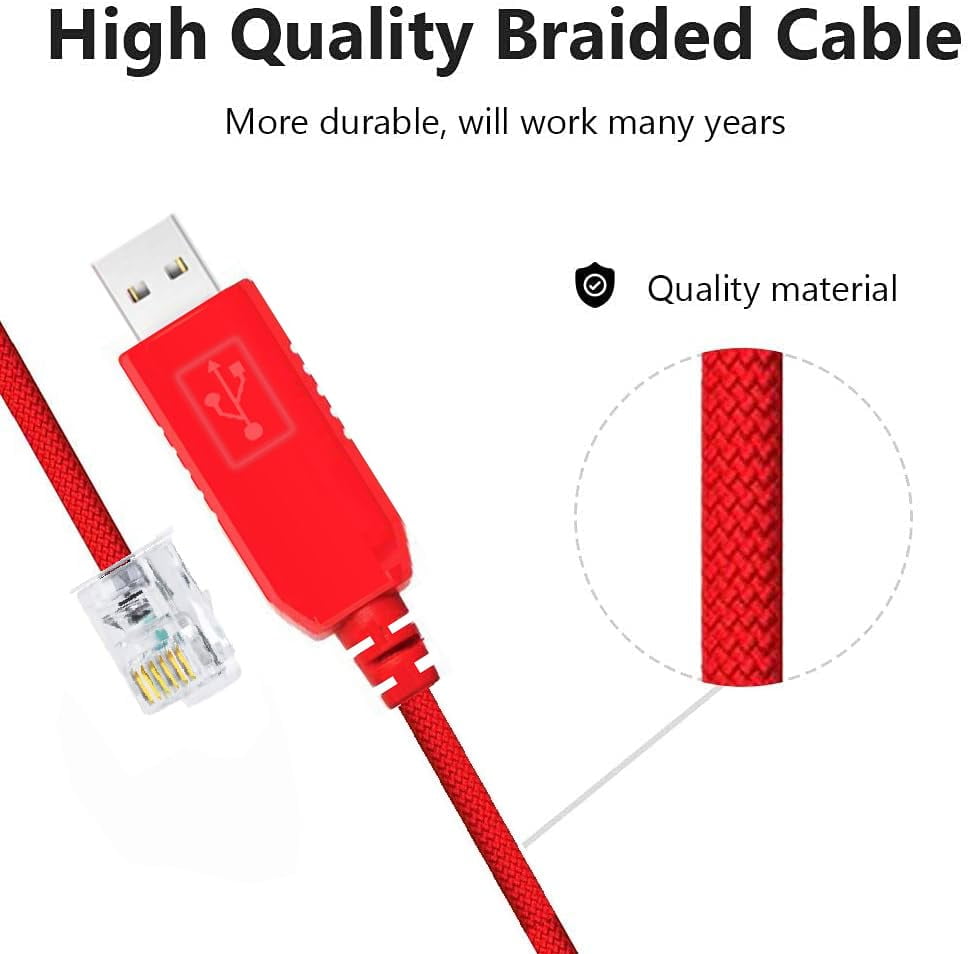 TG4THT-USB to RJ12 Cable for Meade #507 Cable LX200 & LX-ACF Models ...
