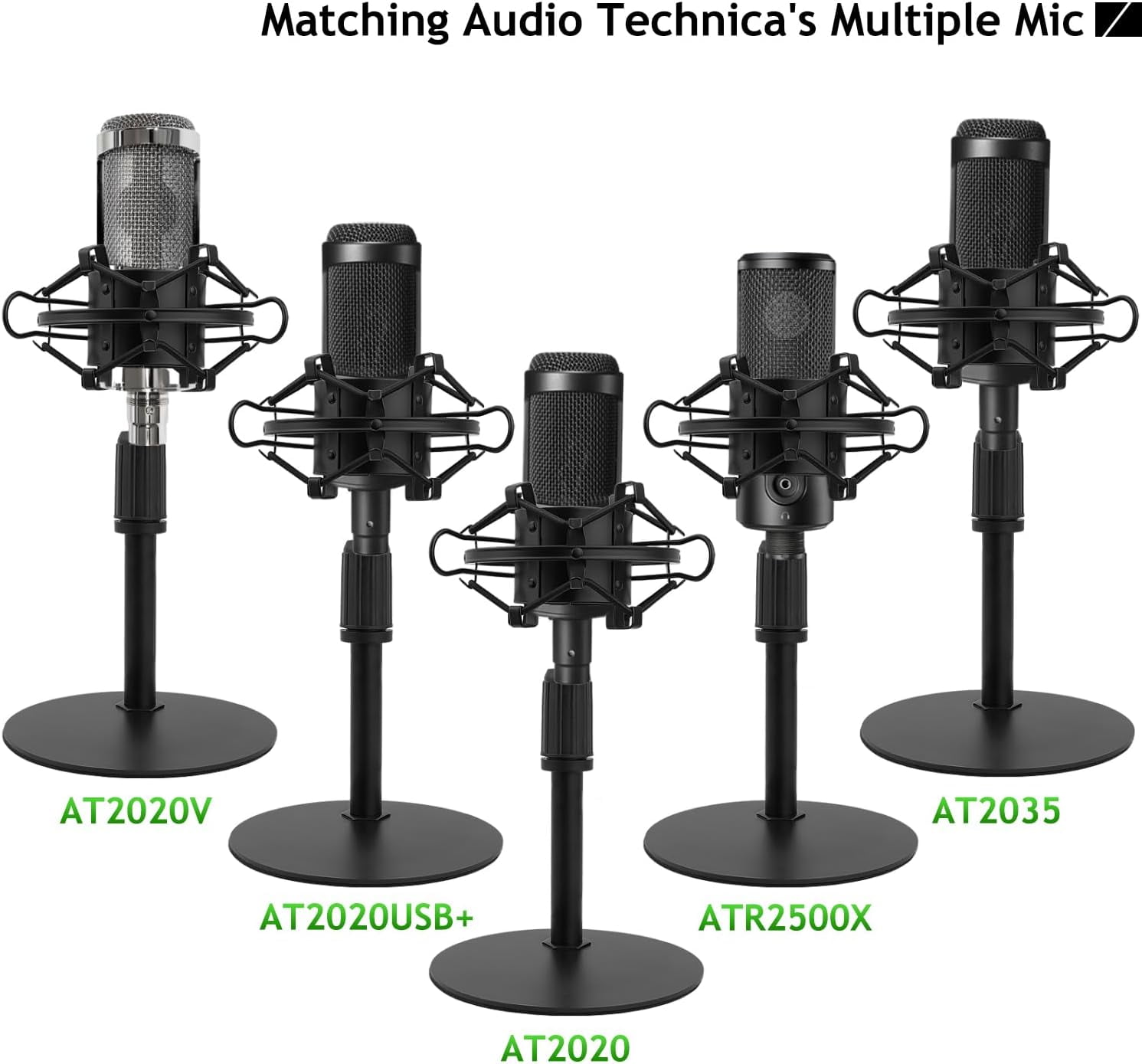 TG4THT-Upgraded AT2020 Desktop Mic Stand, Adjustable Table Microphone ...