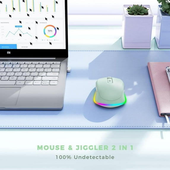TG4THT-Wireless Mouse Jiggler - LED Wireless Mice with Build-in Mouse ...