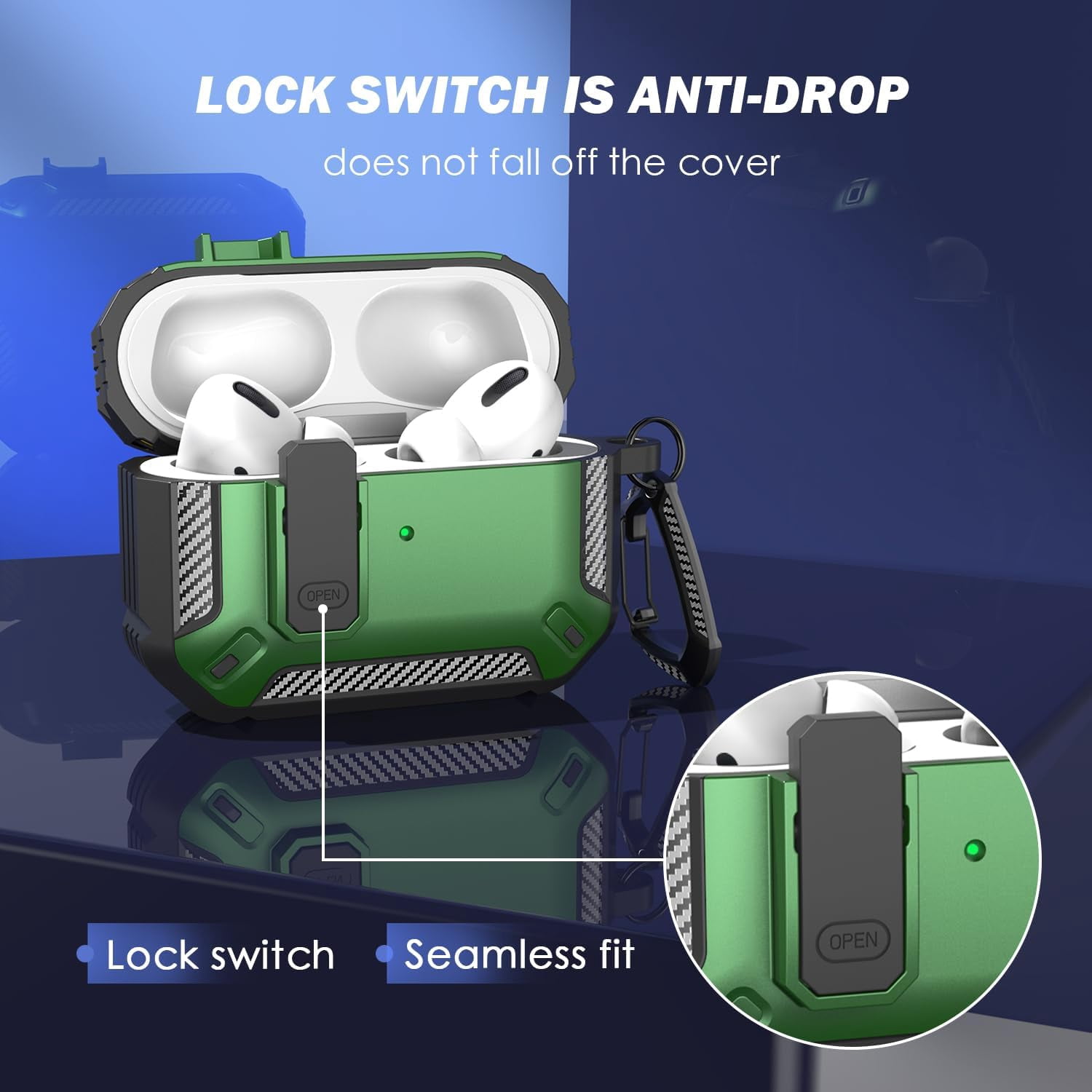 TG4THT-for AirPods Pro Case Cover with Cleaner Kit, Military Hard Shell ...