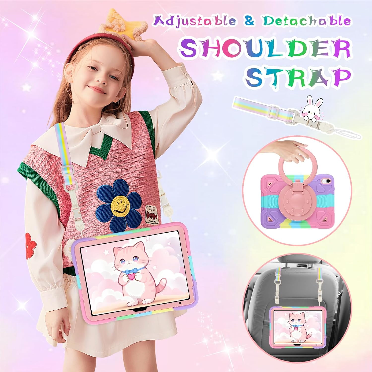 TG4THT-for iPad (A16) 11th Generation Case 11 Inch 2025 iPad 10th Generation Case 10.9 Inch 2022 ...