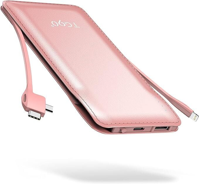 TG90° Power Bank with Built in AC Wall Plug, Ultra Slim 10000mah ...