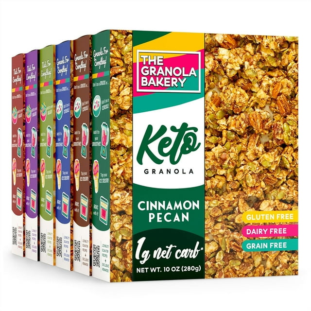 TGB Variety Keto Nuts and Granola | 1g Net Carb Keto Snacks and Cereal ...