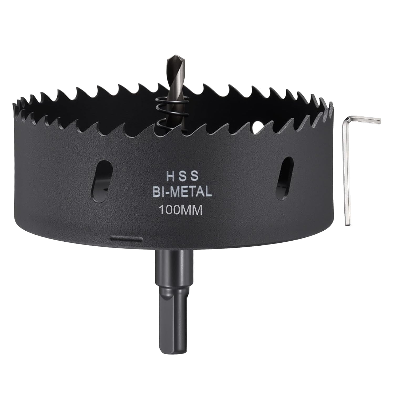 TGHTBA-3-15/16"(100mm) Hole Saw, M42 Bi-Metal Hex Shank Hole Cutters ...