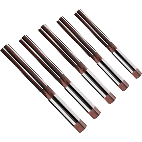 TGHTBA-5 PCS Hand Reamer Set Metric H8 Accuracy Alloy Tool Steel 9Crsi ...