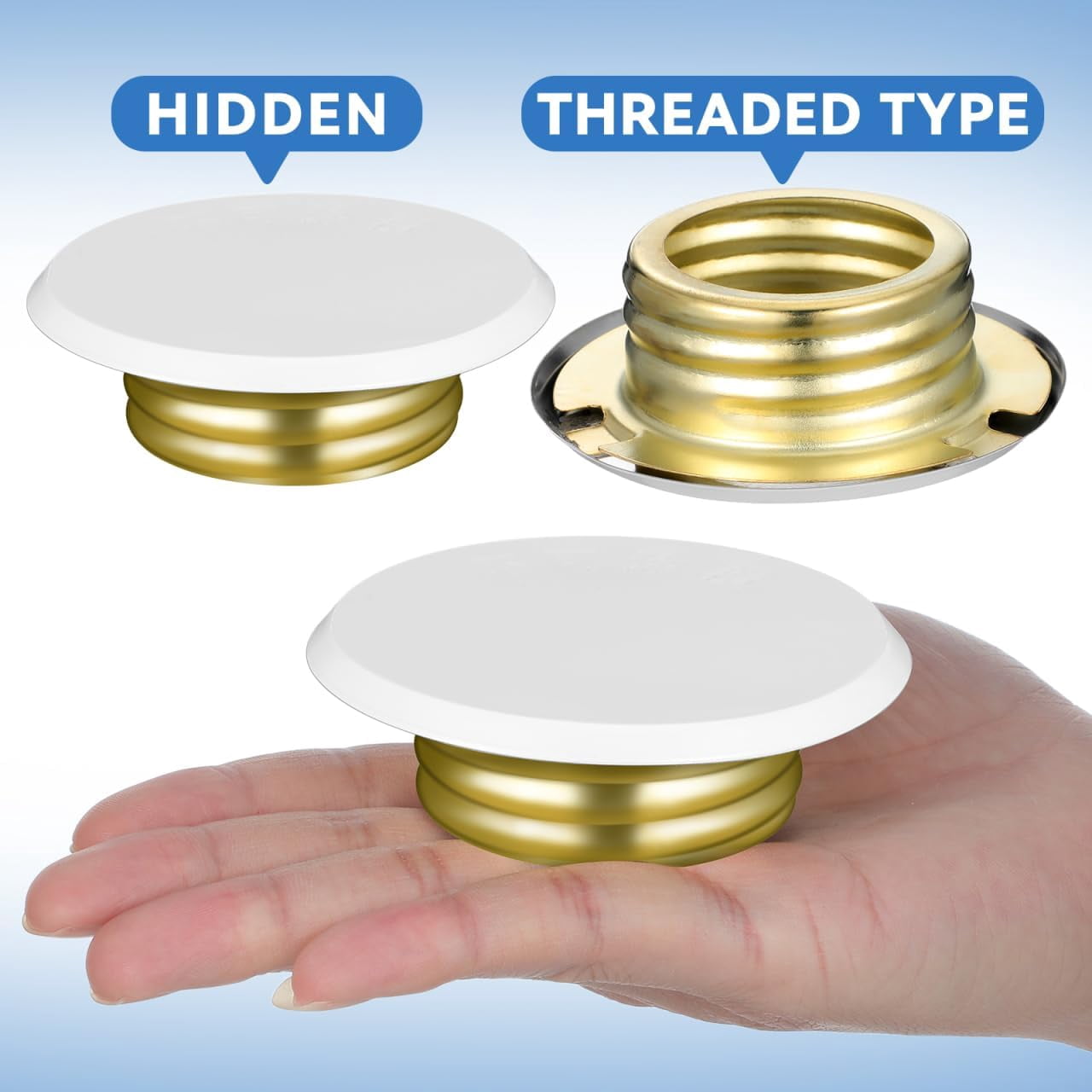 TGHTBA-6pcs Fire Sprinkler Covers White Iron Concealed Plate for ...