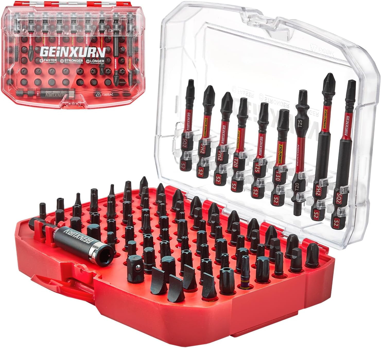 TGHTBA-83Pieces Impact Screwdriver Bits Set, S2 Steel Magnetic Phillips ...