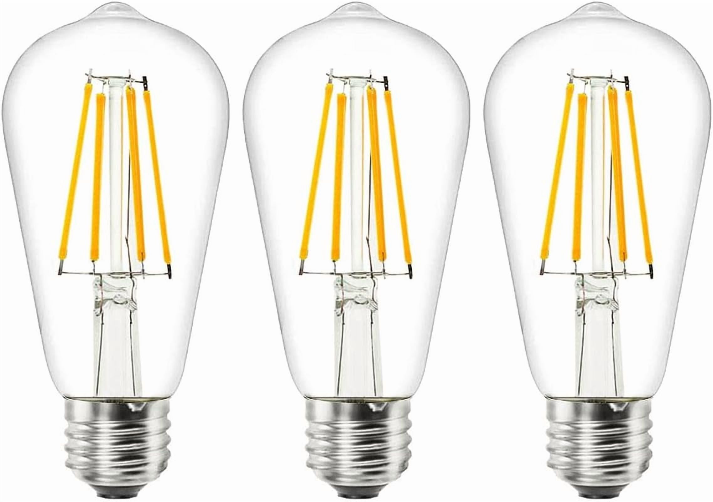 TGHTBA-DC 12V ST64 LED Light Bulb 2700k 6W Warm White LED Edison ...