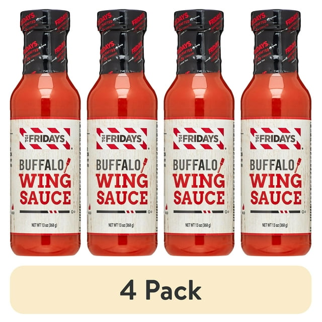 (4 pack) TGI Fridays Buffalo Wing Sauce, 13 oz - Walmart.com