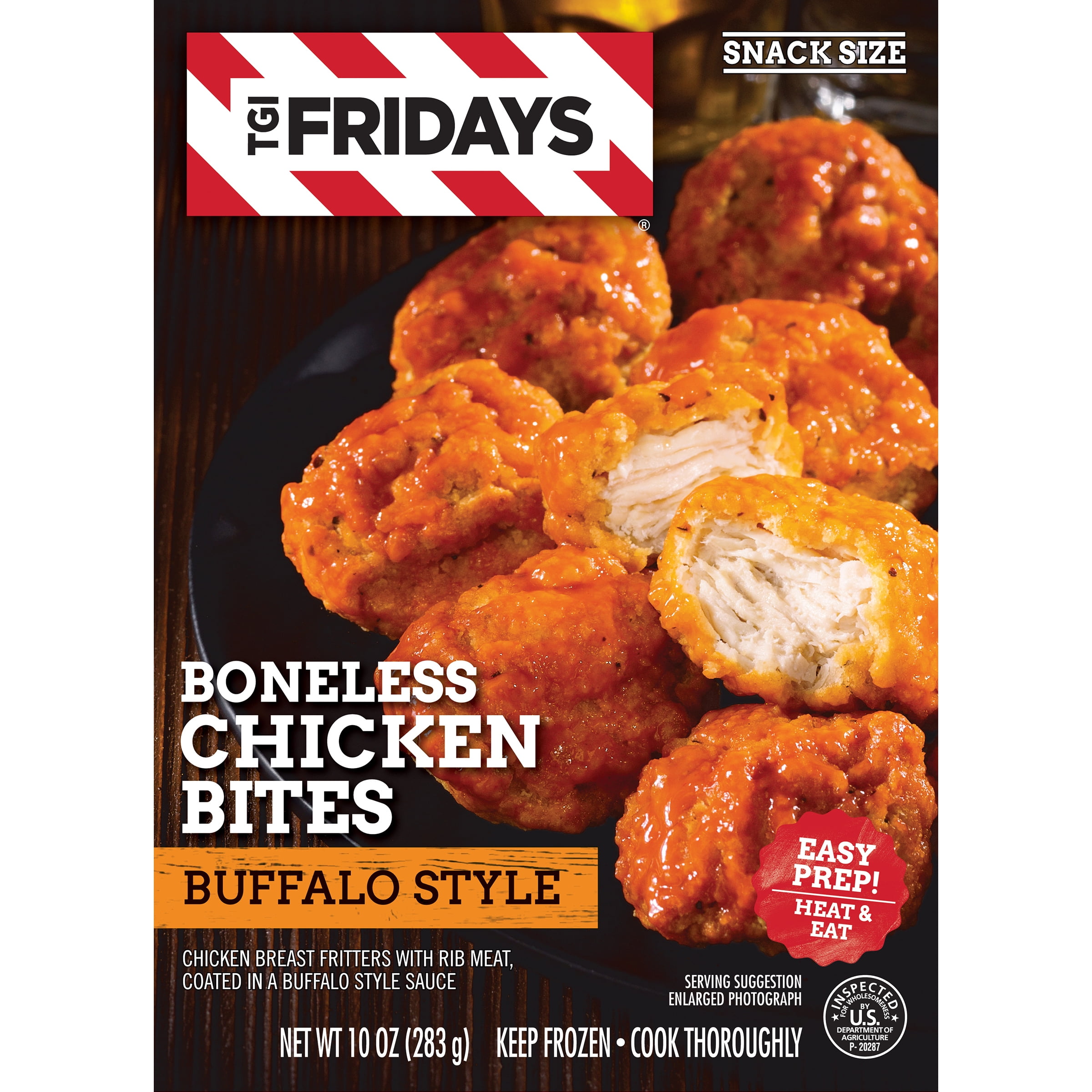 TGI Fridays Frozen Appetizers Buffalo Style Boneless Chicken Bites, 10 ...