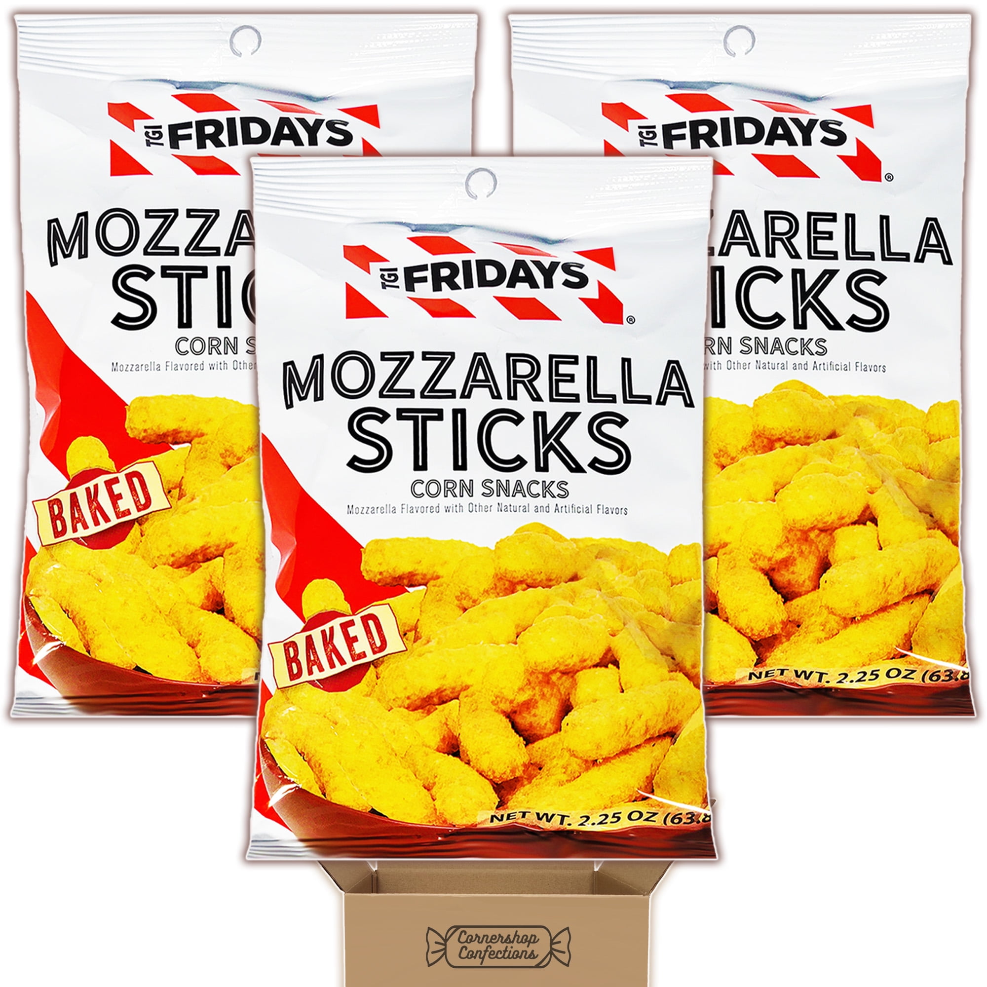 TGI Fridays Mozzarella Sticks Corn Snacks 3 Bag Bundle Pack - 3 ...