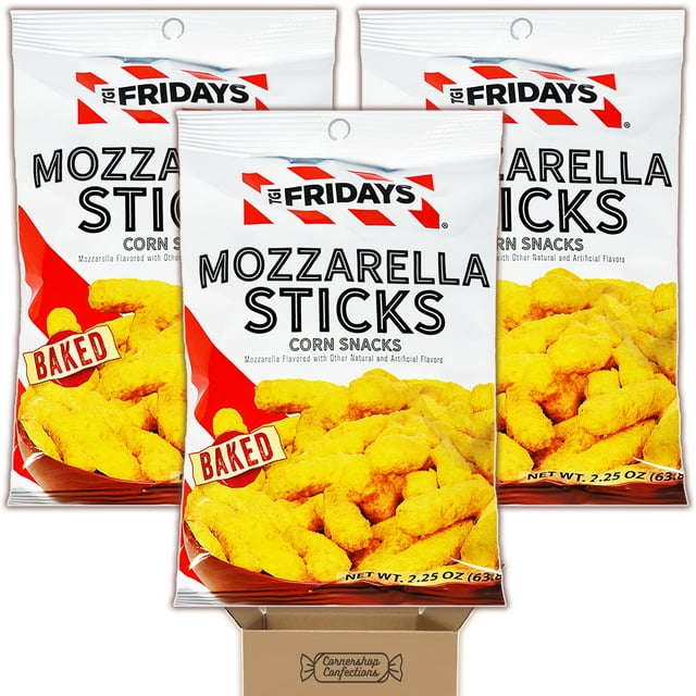 TGI Fridays Mozzarella Sticks Corn Snacks 3 Bag Bundle Pack - 3 ...