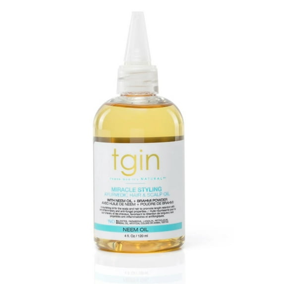 tgin Miracle Styling Ayurvedic Hair & Scalp Oil with Neem & Brahmi ...