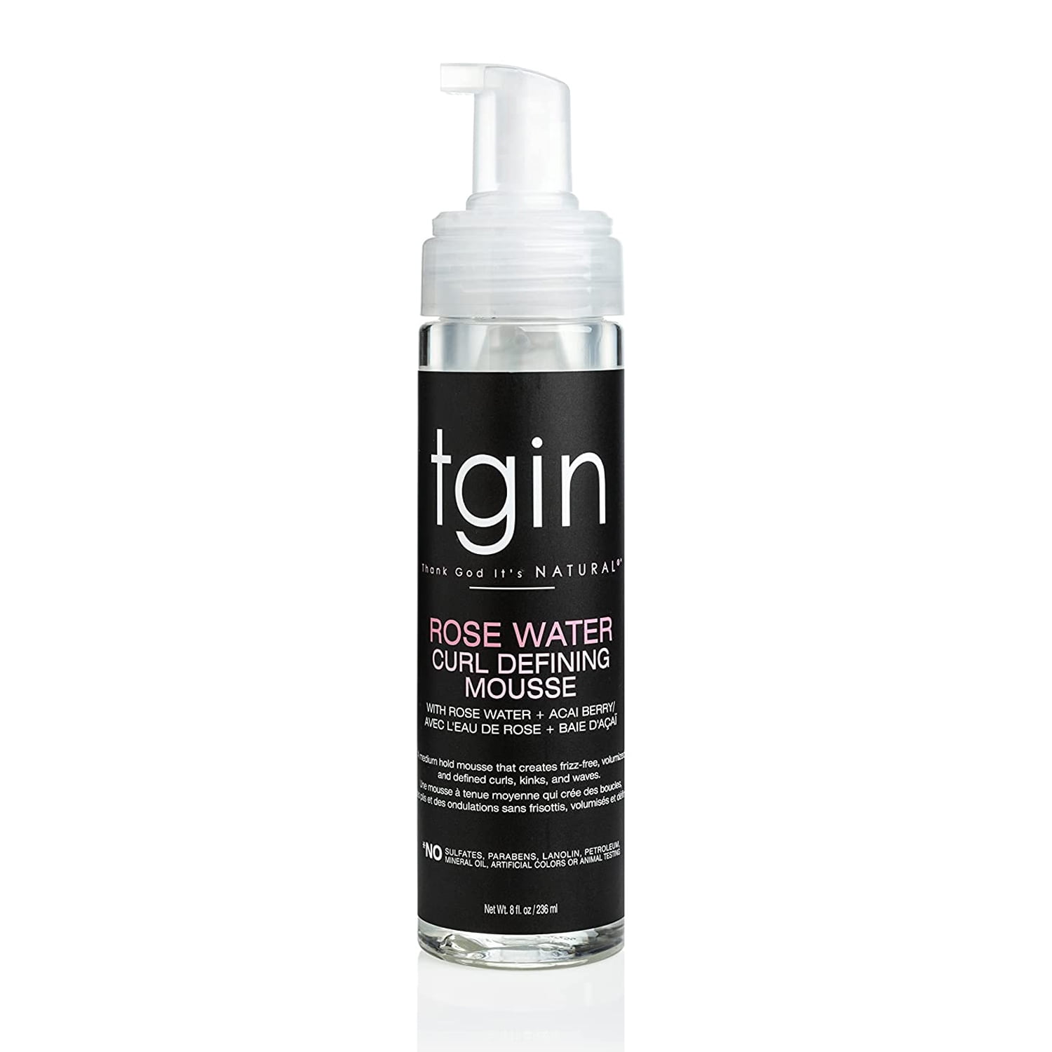 TGIN Rose Water Curl Defining Mousse - 8oz,Pack of 3 - Walmart.com