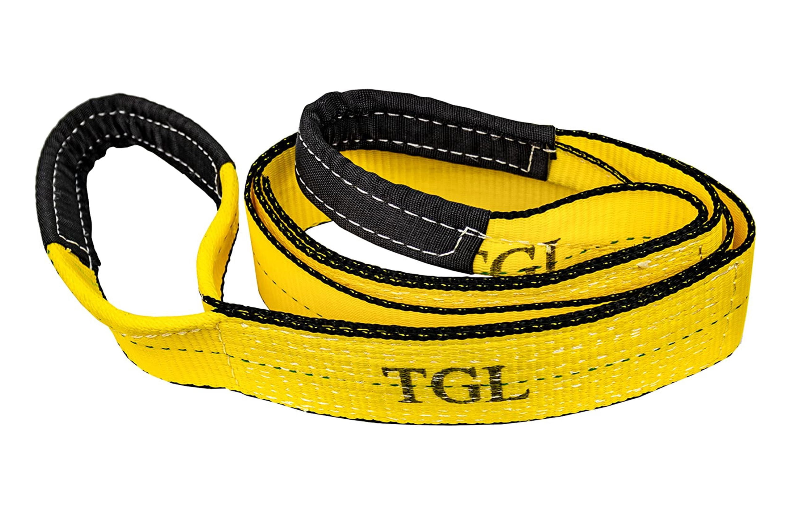 TGL 3 inch, 8 RRF12 Foot Tree Saver, Recovery Tow Strap Winch Extension, Pull Strap 30,000 lbs ...