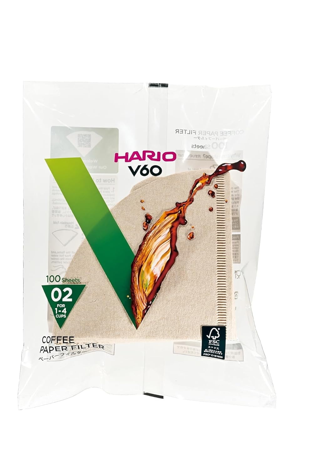 TGL Hario V60 Filter Papers, 2 Count - Walmart.com