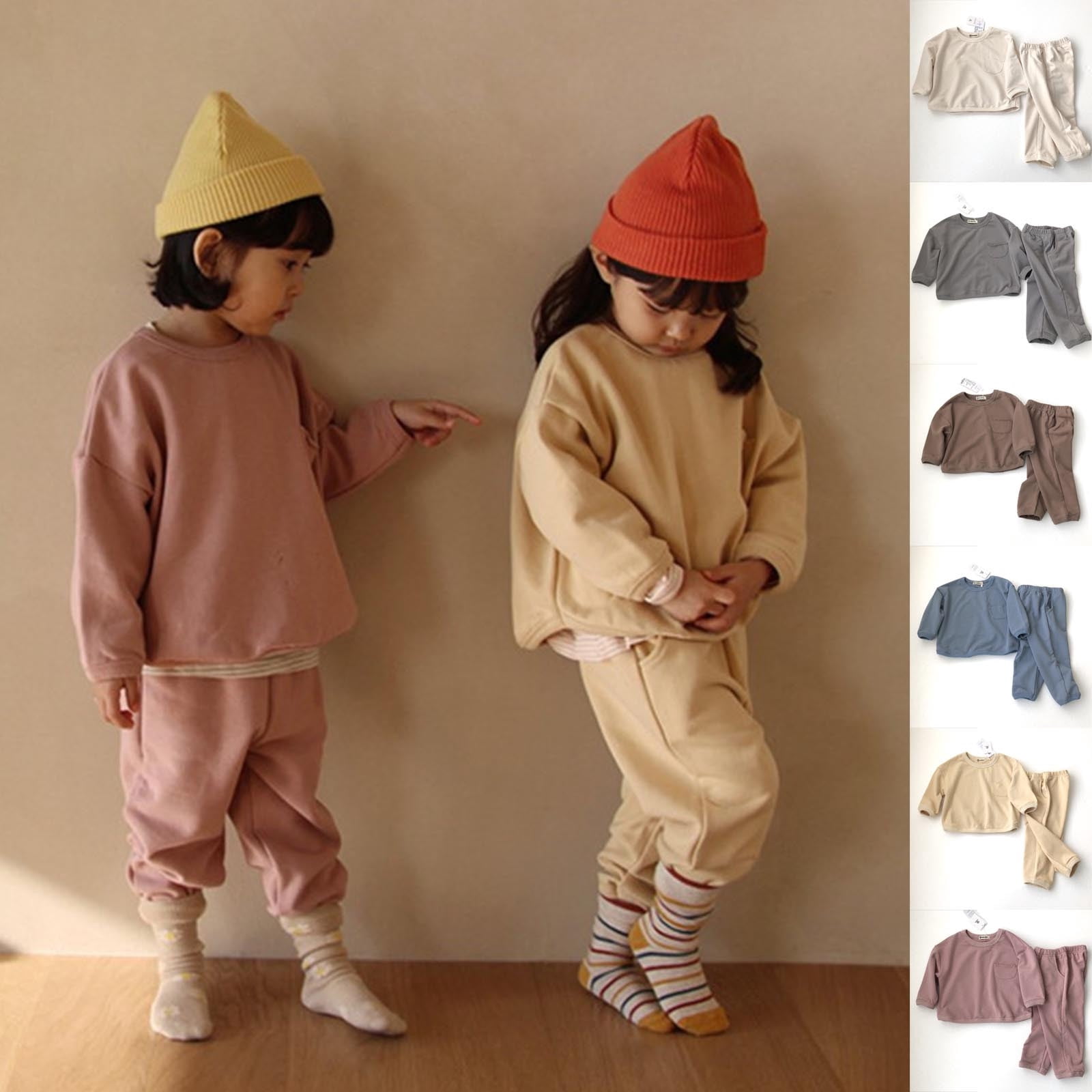 TGPMGRZ 1-6T Girls 2 Piece Outfits Sweatsuit Set Pullover Hoodies and ...