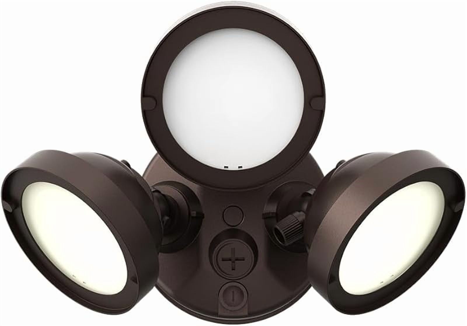 TGS 27-Watt, Bronze, Dusk to Dawn Sensor, Outdoor Integrated LED Flood ...