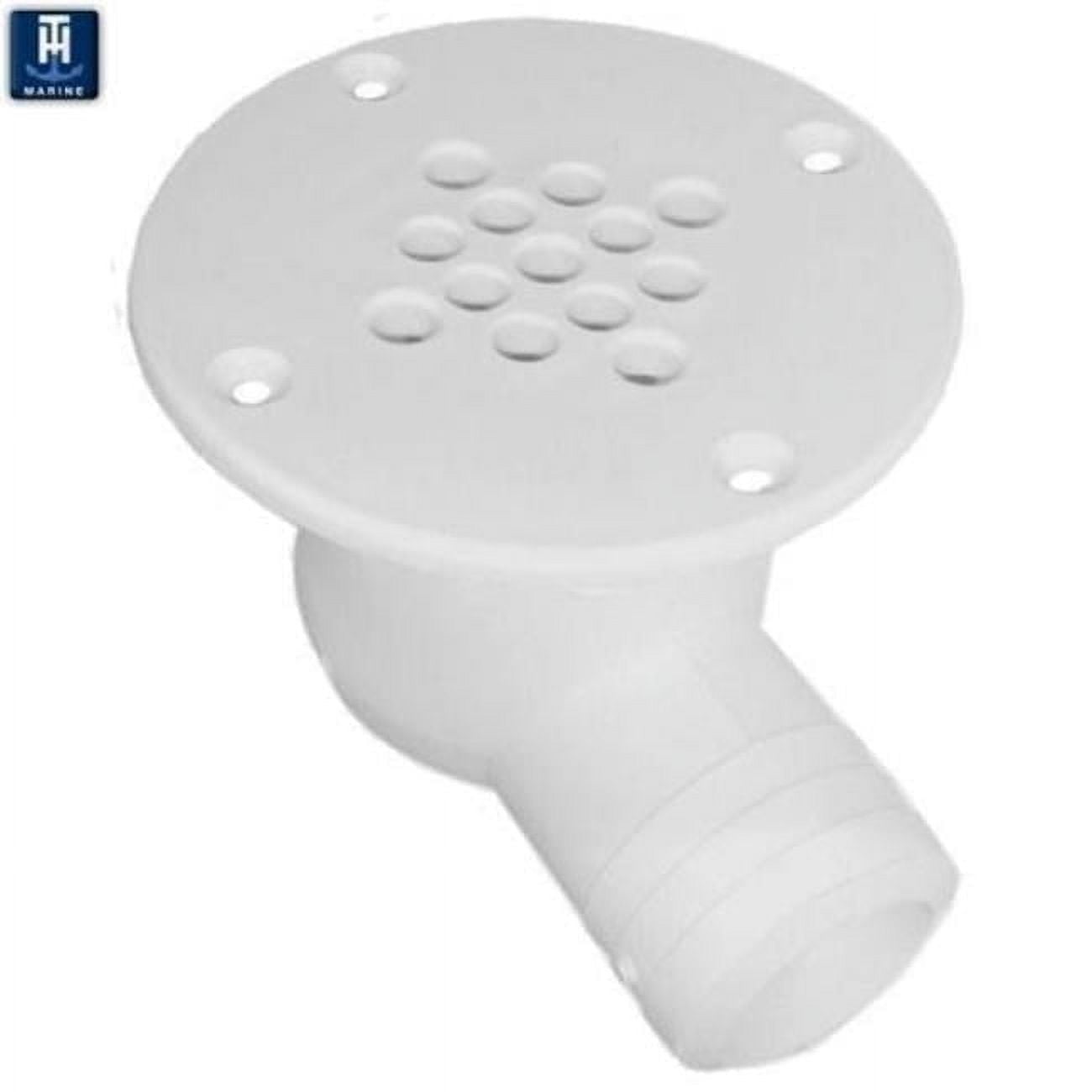 TH Marine 90 deg Cockpit Scupper Drain, White - Walmart.com