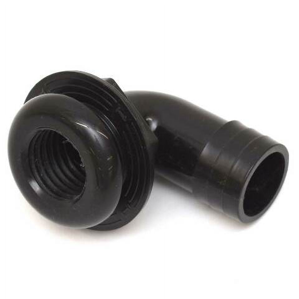 TH Marine Boat Threaded Overflow Drain TH-1890T-DP | 1 1/8 Inch Black ...