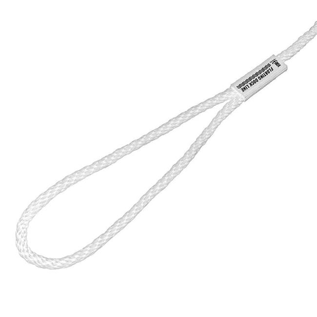TH Marine Supplies 52925 0.375 in. x 15 ft., 12 in. Eye Dock Line ...