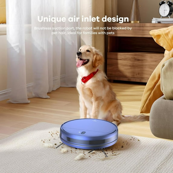 TH Robot Vacuum and Mop Combo,2.4GHz WiFi Link Vacuum Robot,4 Cleaning ...