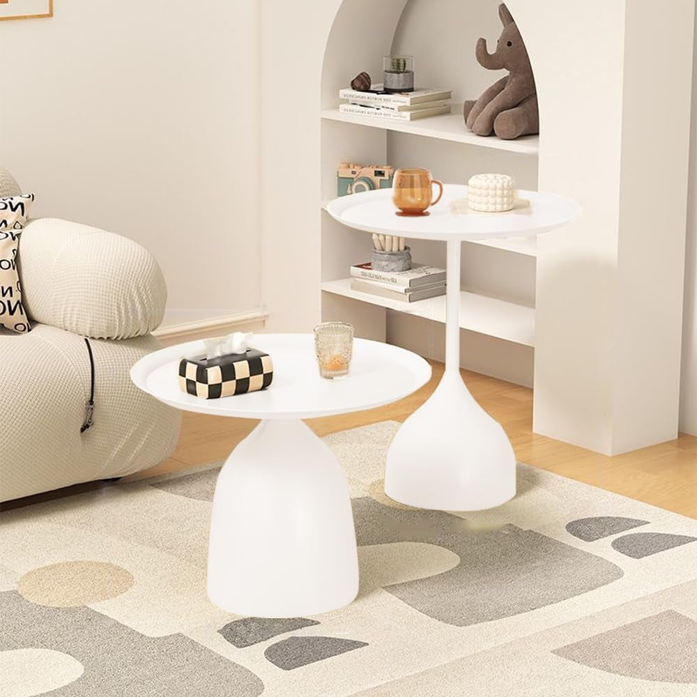 THABTAD Nesting Table Round Coffee Table Set, Modern Living Rooms ...