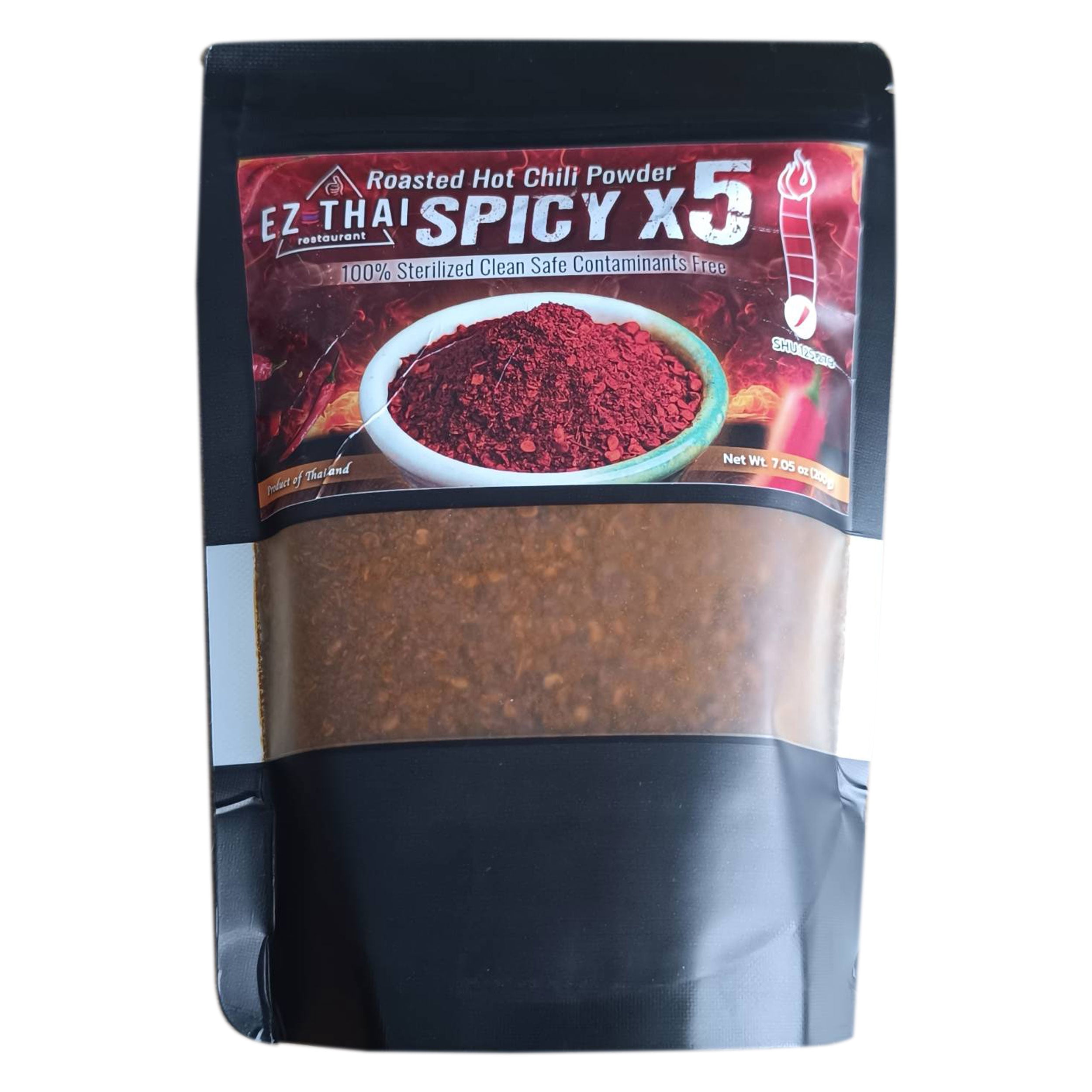 THAI Jinda Red Chili Peppers Flakes Powder 7.5 Oz, Roasted 5X Hotter ...