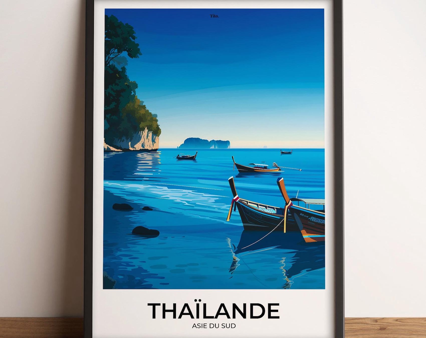 THAILAND Poster Thailand Travel Poster Thailand Art Print Thailand ...