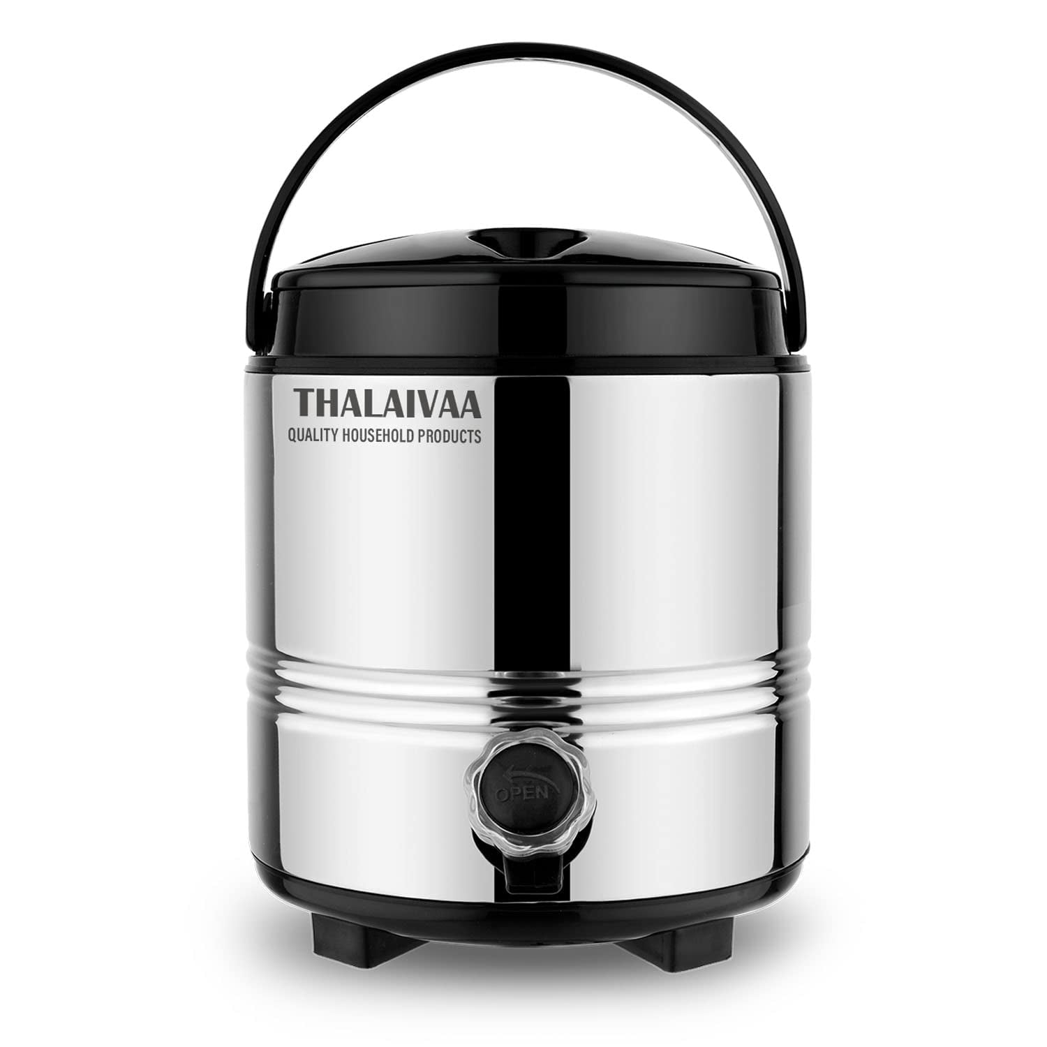 THALAIVAA Stainless Steel Water CamperJug 5 Liters Silver Hot and Cold ...