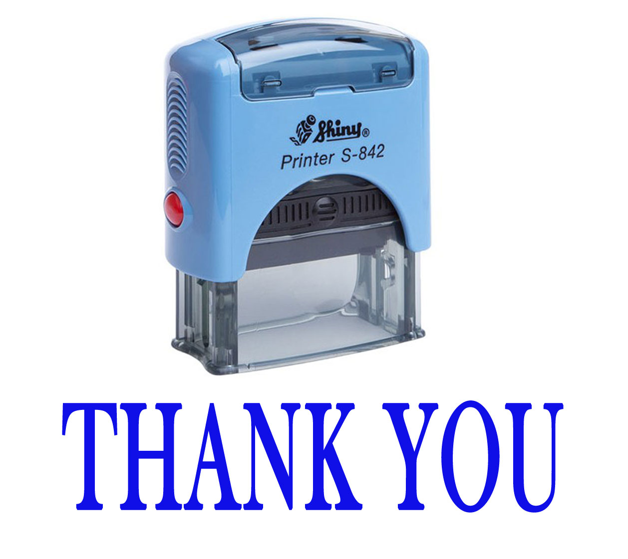 THANK YOU Self Inking Rubber Stamp Custom Shiny Office Stationary Stamp ...