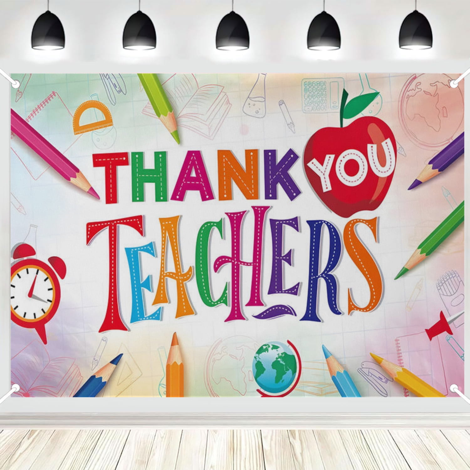 THANK YOU TEACHERS Backdrop Large Size THANK YOU TEACHERS Banner for ...