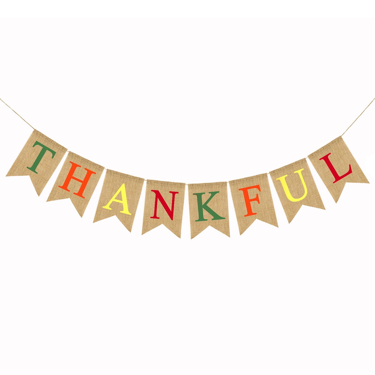 THANKFUL Letters Bunting Banner Decorative Burlap Banner Party Supplies ...
