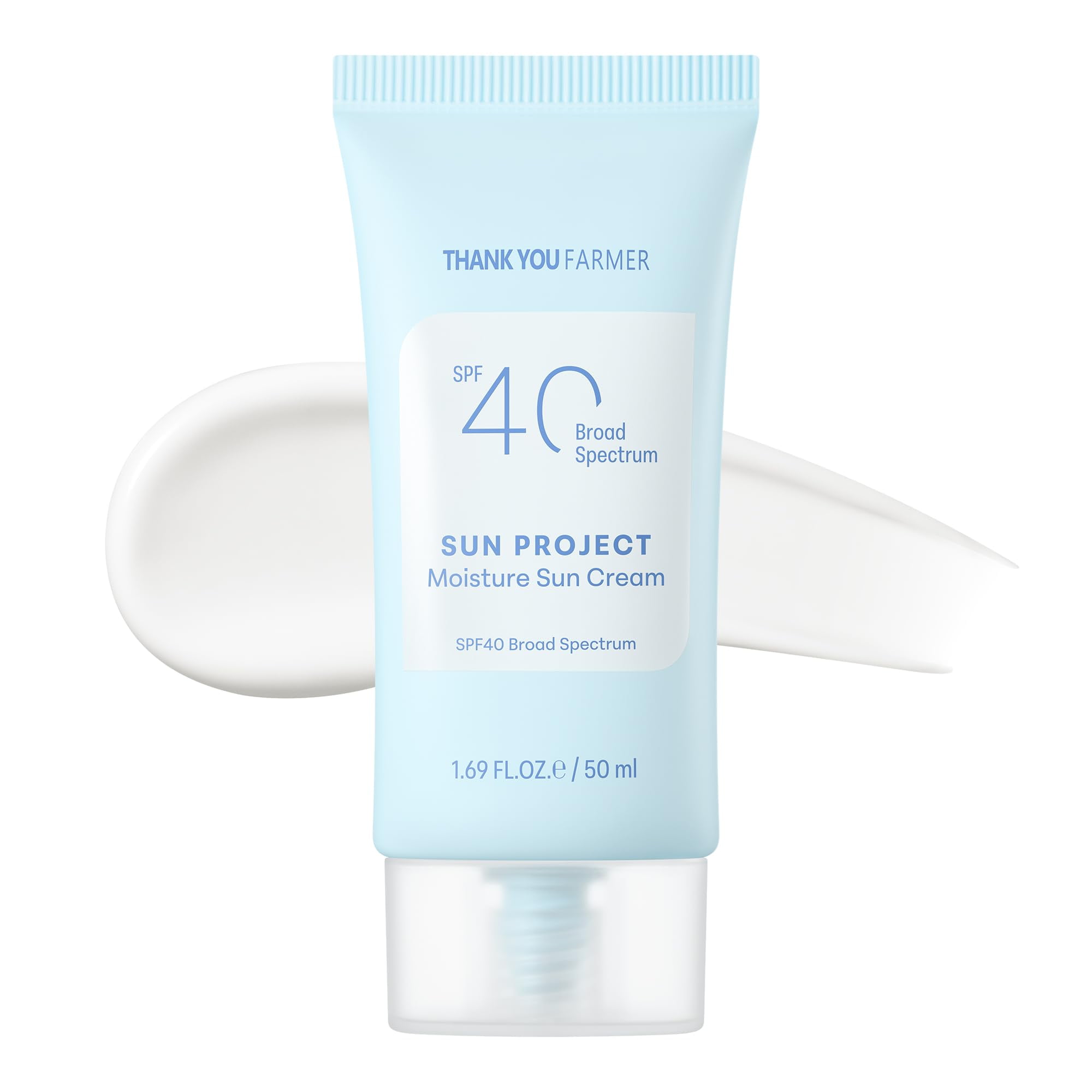 THANKYOU FARMER Sun Project TMA2 Moisture Sun Cream SPF 40 - Korean ...