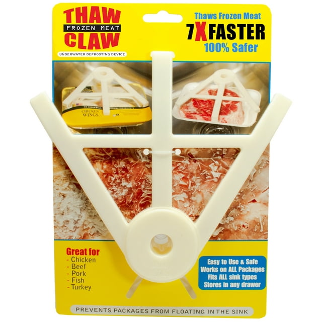 THAW CLAW (WHITE) Helps thaw frozen meat 7X Faster & 100% Safer ...