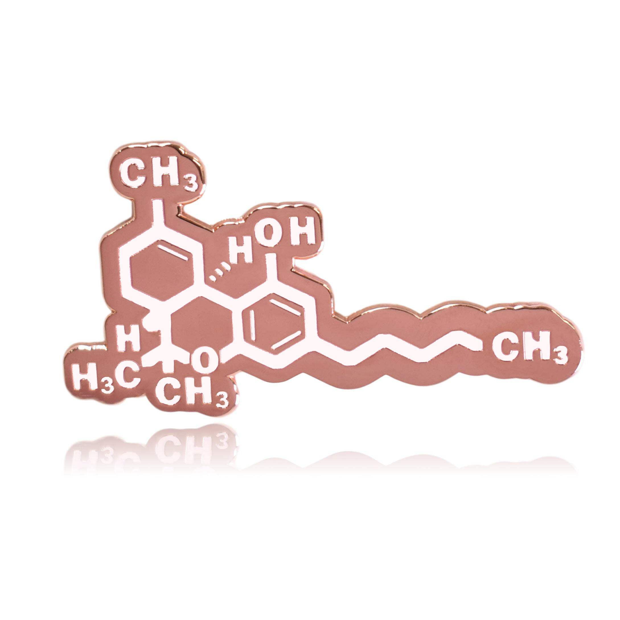 THC Molecule Marijuana Pin | Clayton Jewelry Labs - Walmart.com