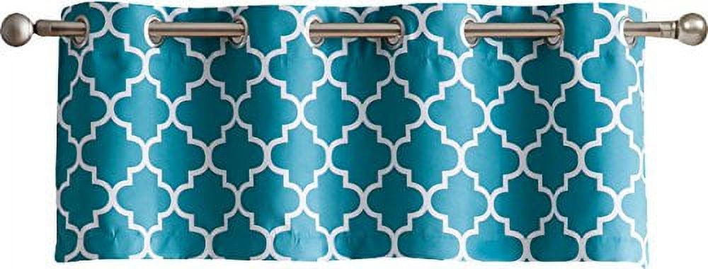 Thd Lattice Print Thermal Room Darkening Blackout Grommet Tier Valance